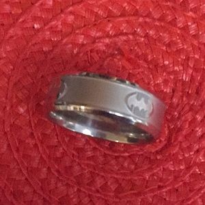 Accessories | Nwt Mens Stainless Steel Batman Logo Ring | Poshmark